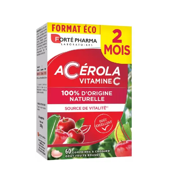 FORTE PHARMA ACEROLA 60 Comprimes - PARA VITALIA